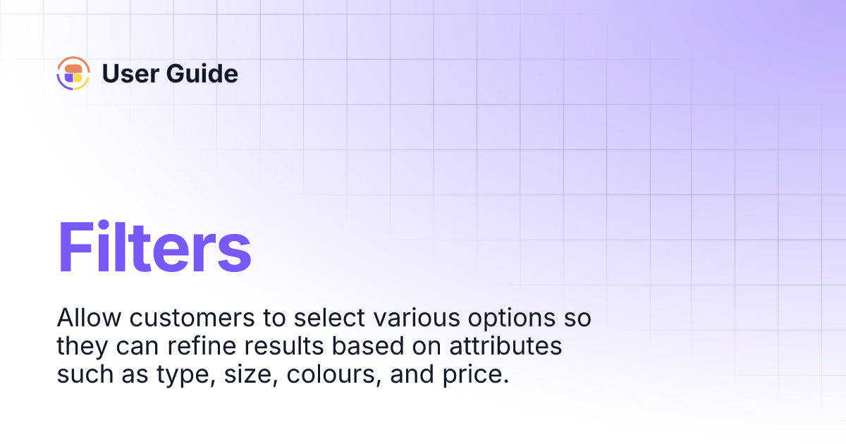 Filters | User Guide